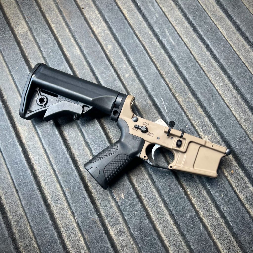 LWRC IC Forged Complete Ambidextrous Lower Receiver, FDE | Rooftop Defense