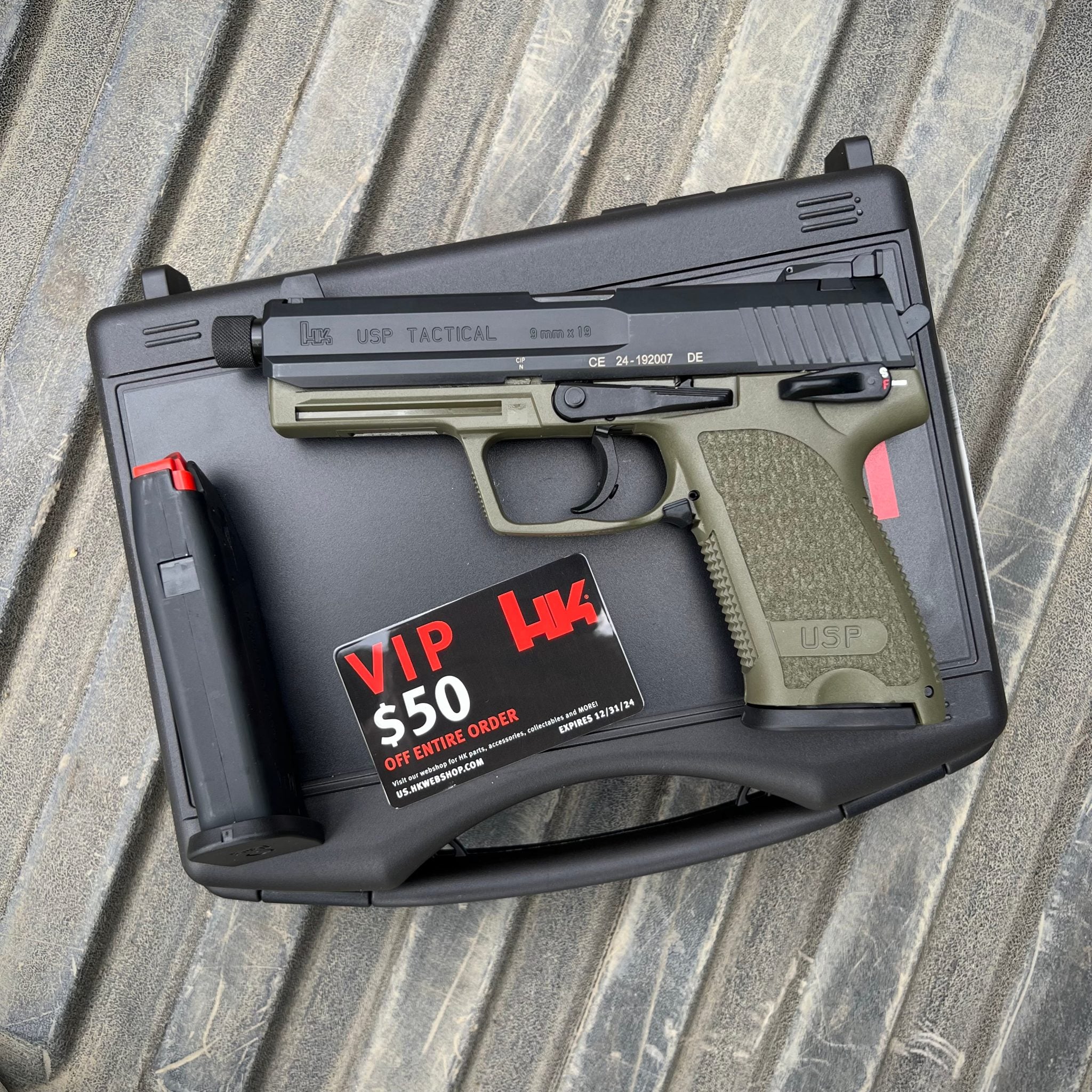 Heckler & Koch HK USP 9 Tactical V1 - OD Green Frame, Limited Run 1 of ...