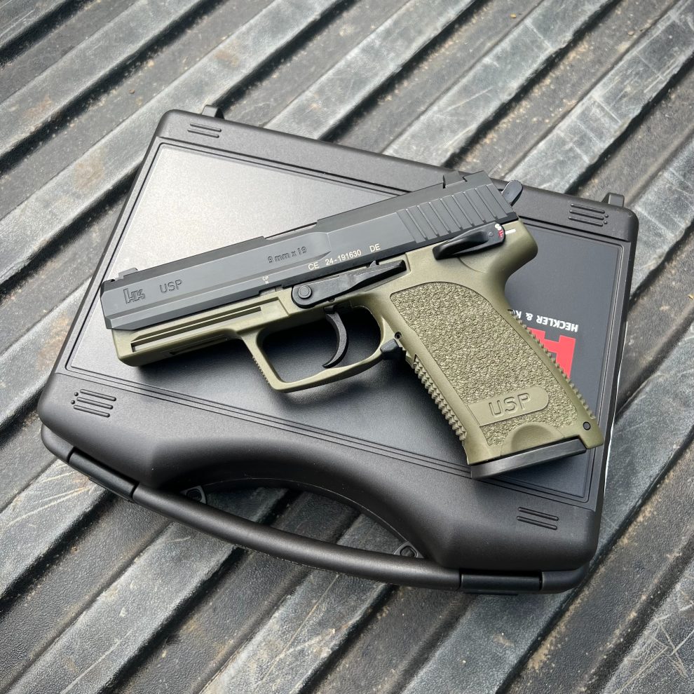 Heckler & Koch HK USP 9 V1 - OD Green Frame, Limited Run 1 of 250 ...