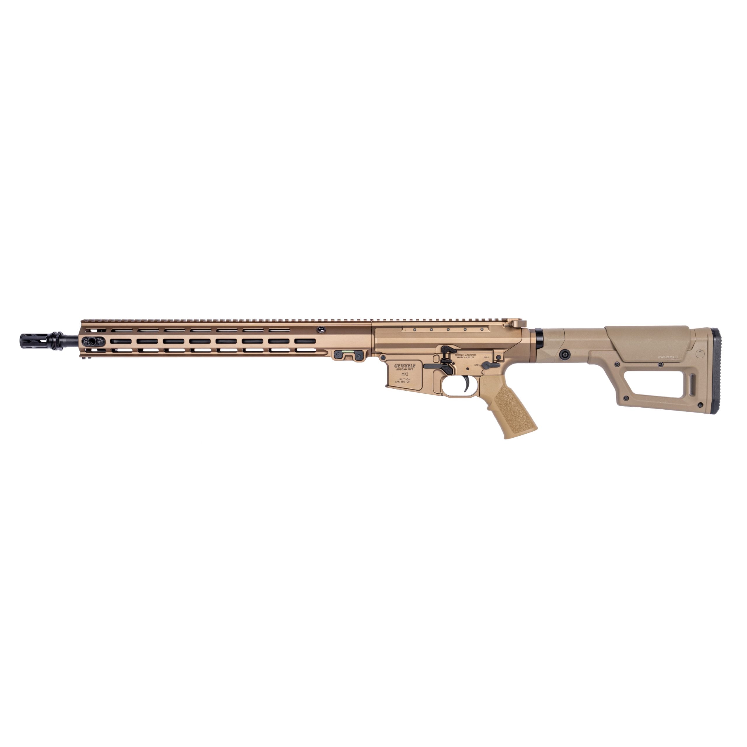 Geissele Automatics Mid-Range Gas Gun MRGG, 20" 6.5 Creedmoor, Desert ...