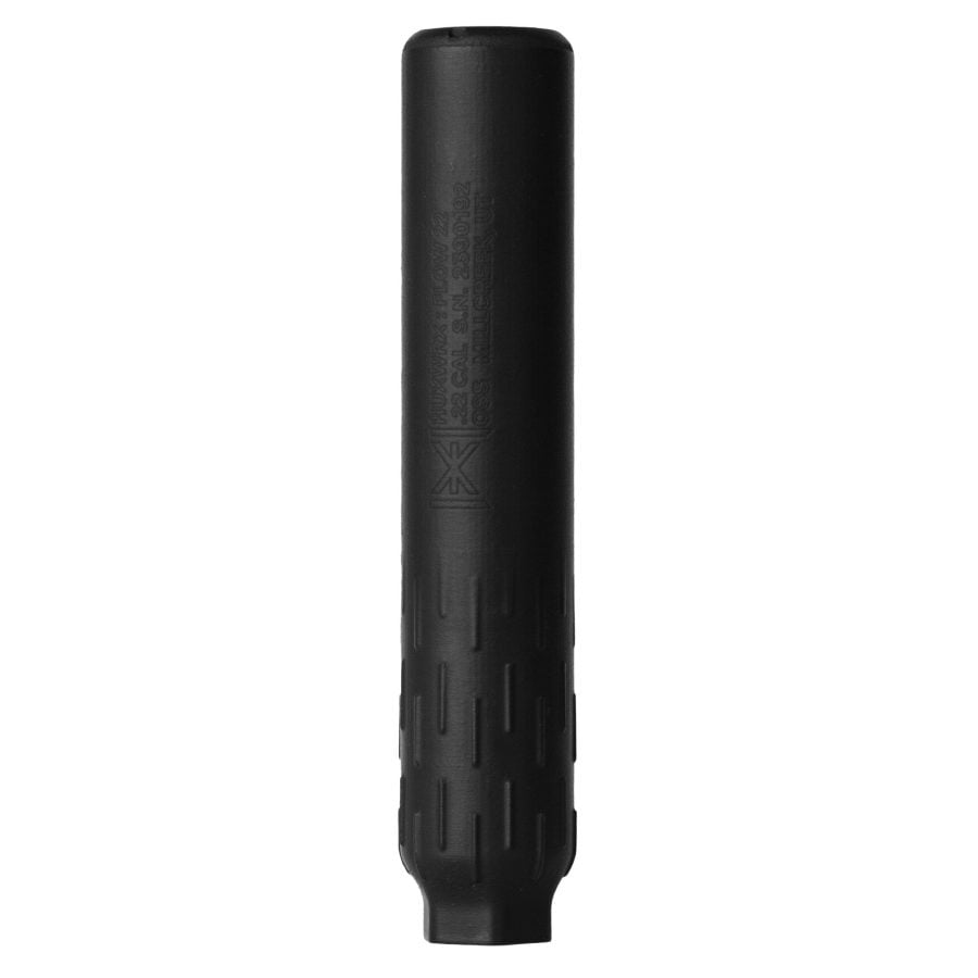 HUXWRX Flow 22 Titanium Flow Through Rimfire Suppressor | Rooftop Defense