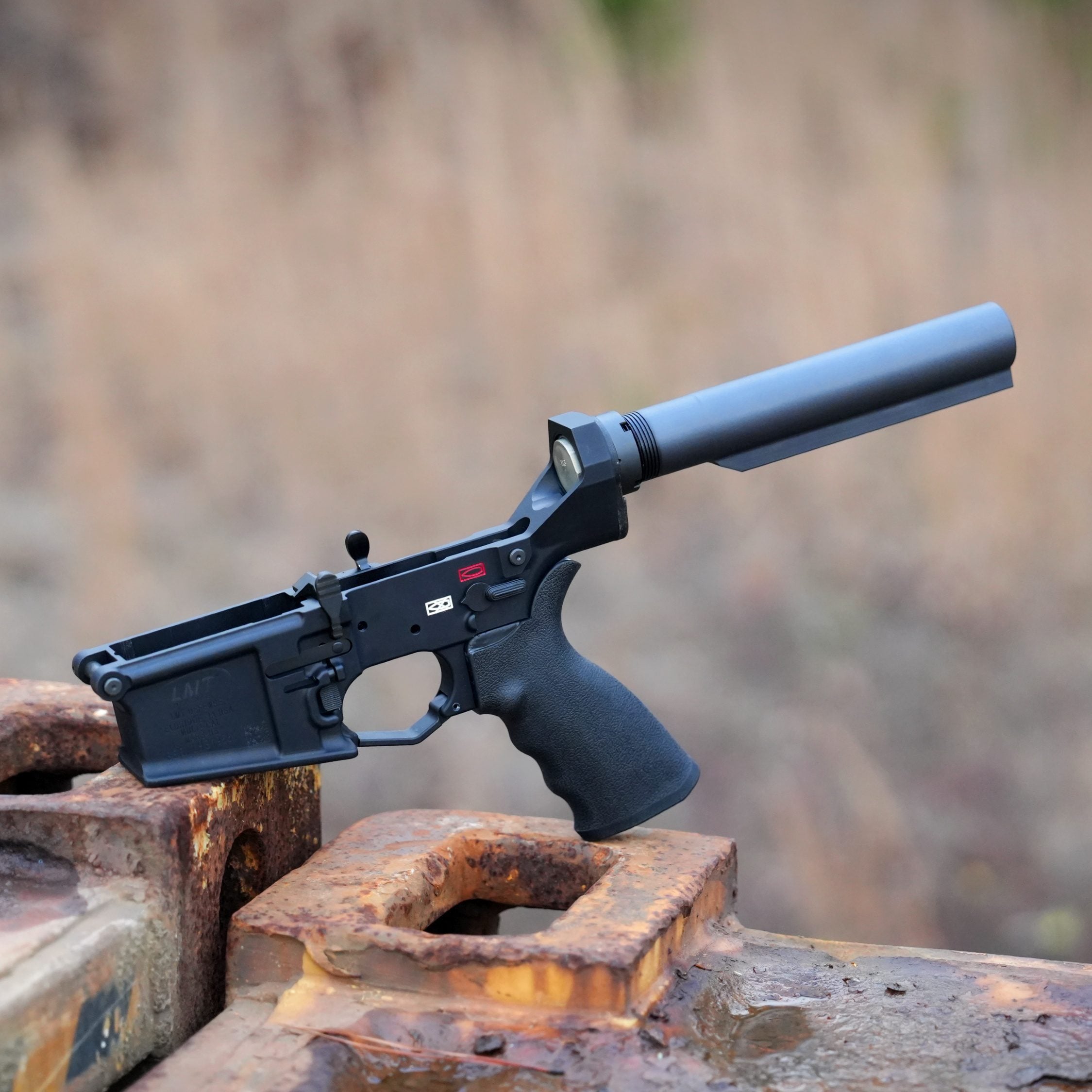 LMT MARS-H Forged Ambidextrous Lower Receiver - No Stock & Trigger ...
