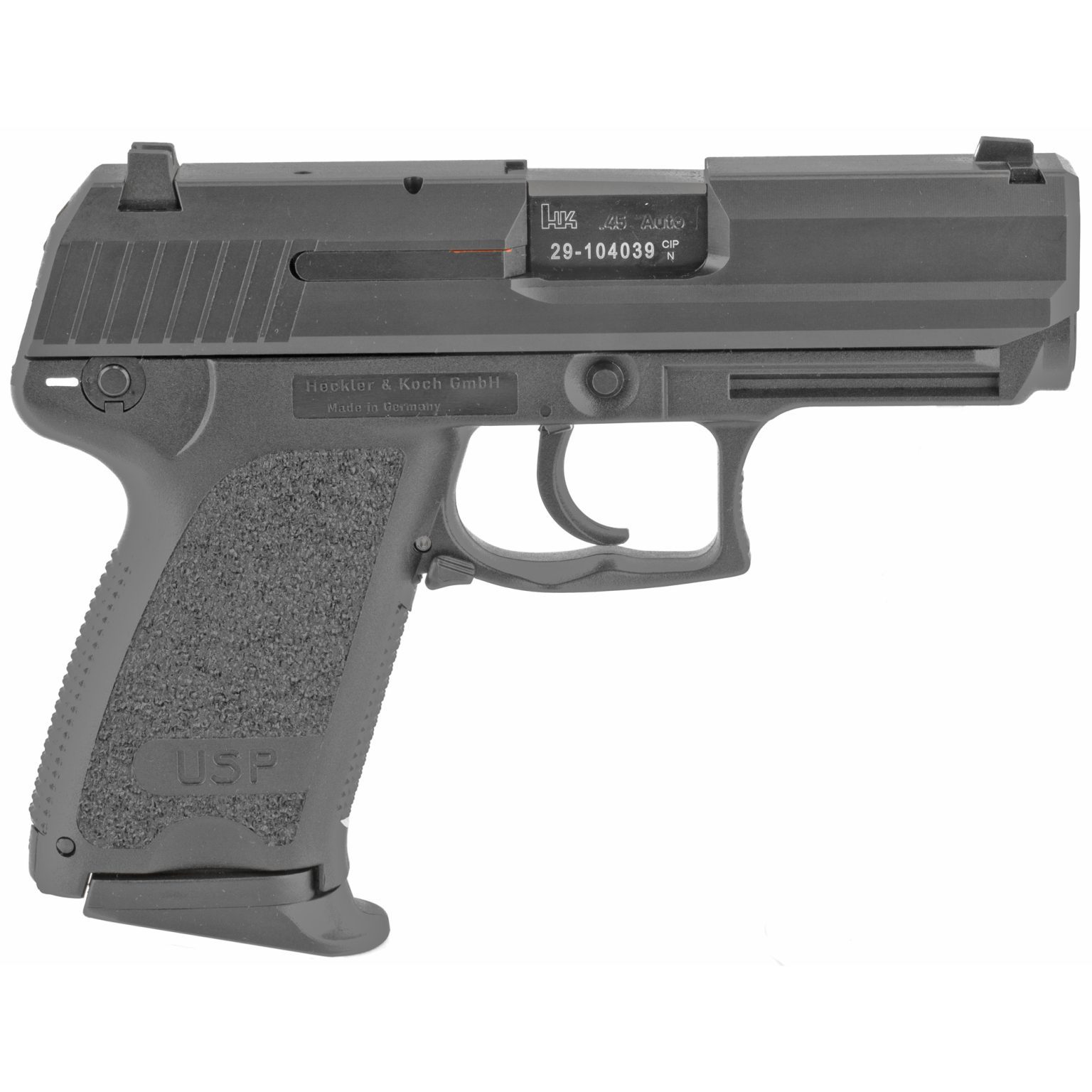 Heckler & Koch HK USP 45 Compact V1 3.78" 8-Round .45Auto Pistol ...